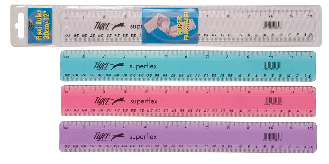 Pack of 12 12in/30cm Flexi Rulers– Choice Wholesale