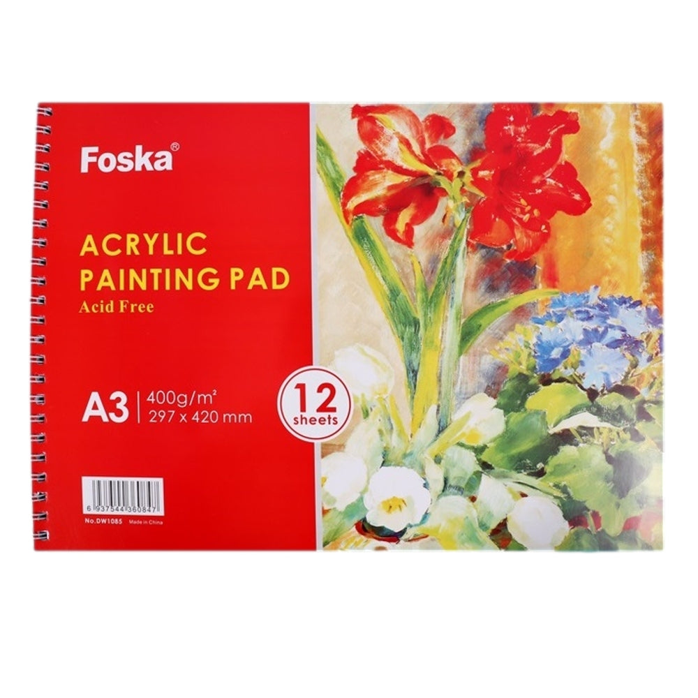 A3 Side Spiral Open Acrylic Painting Pad– Choice Wholesale