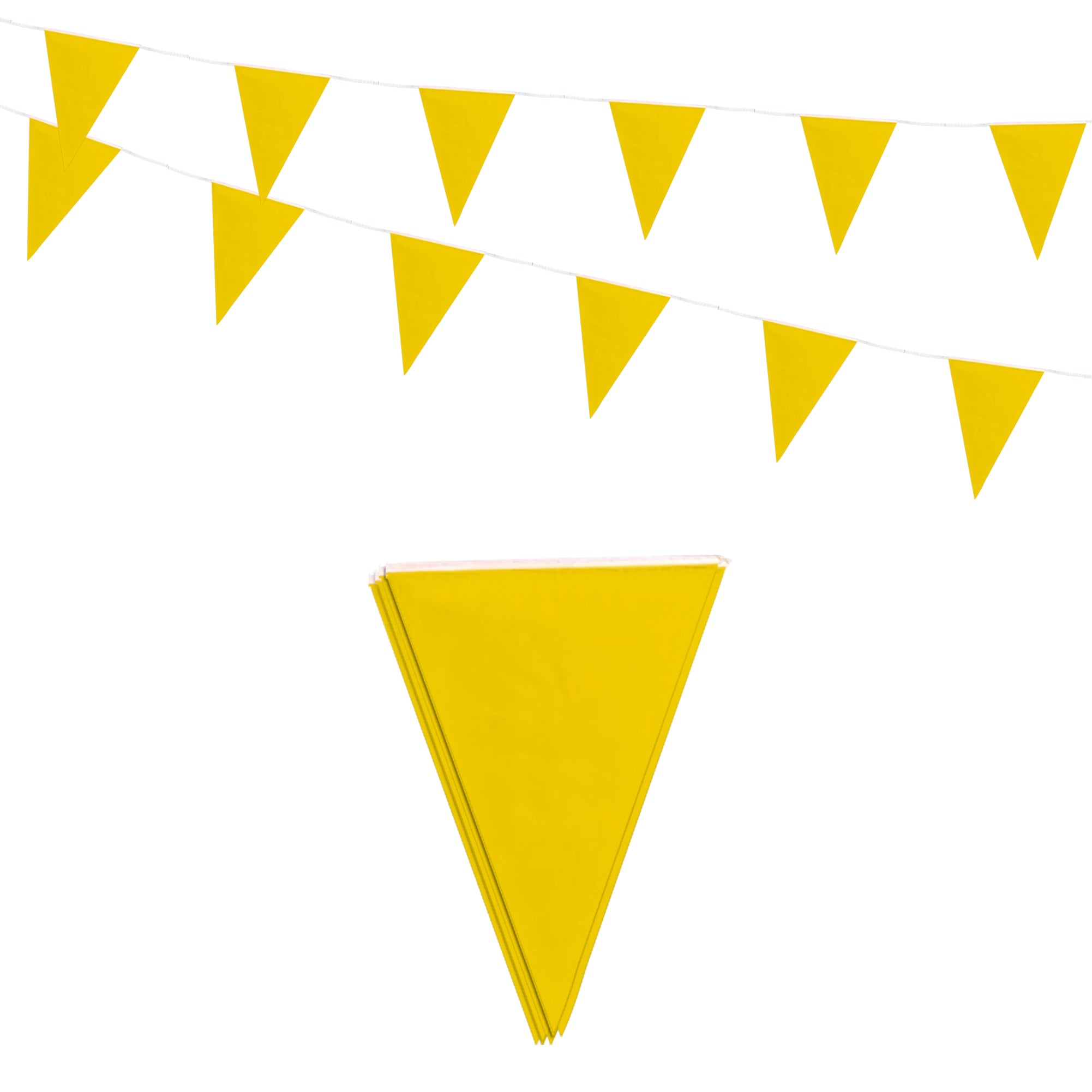 Yellow Bunting 10m with 20 Pennants– Choice Wholesale