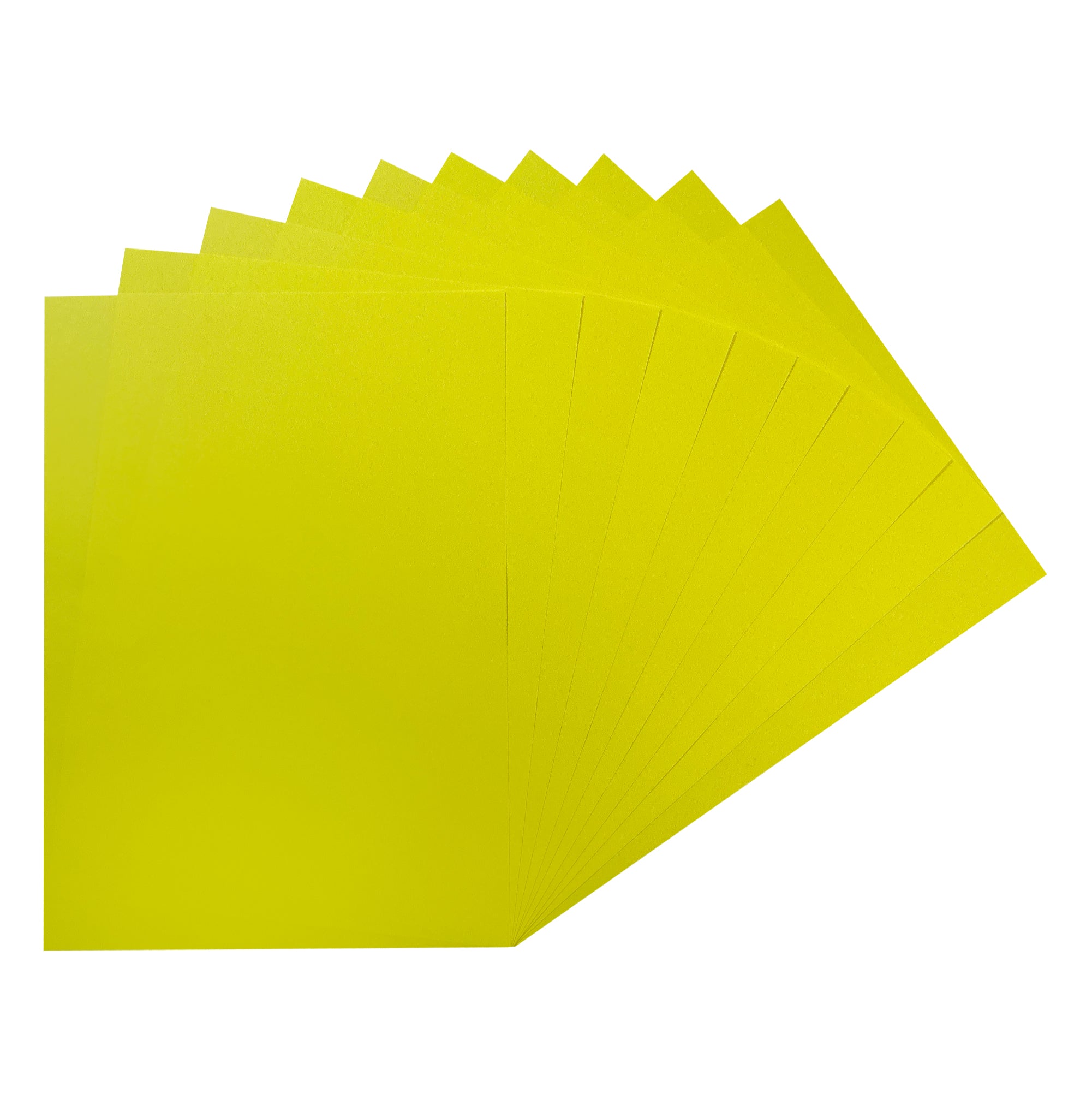 Pack of 100 A4 Fluorescent Yellow Coloured Paper 75gsm Sheets– Choice ...