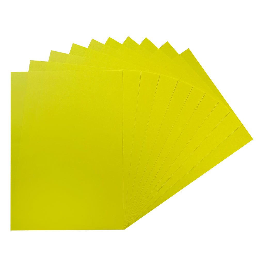 Pack of 100 A4 Fluorescent Yellow Coloured Paper 75gsm Sheets– Choice ...