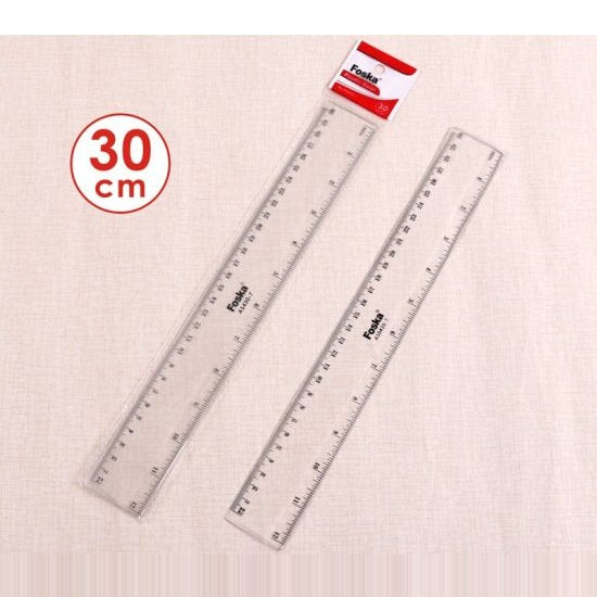 30cm Clear Ruler by Foska– Choice Wholesale