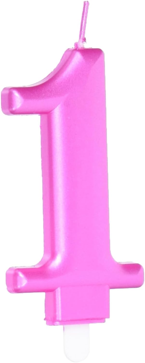 Metallic Pink Number 1 Birthday Candle – Choice Wholesale