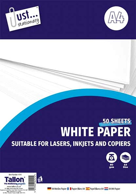 Pack of 50 A4 80gsm White Copy Paper Sheets – Choice Wholesale