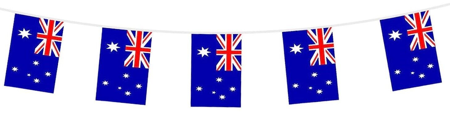 Australia Bunting 10m with 20 Flags– Choice Wholesale