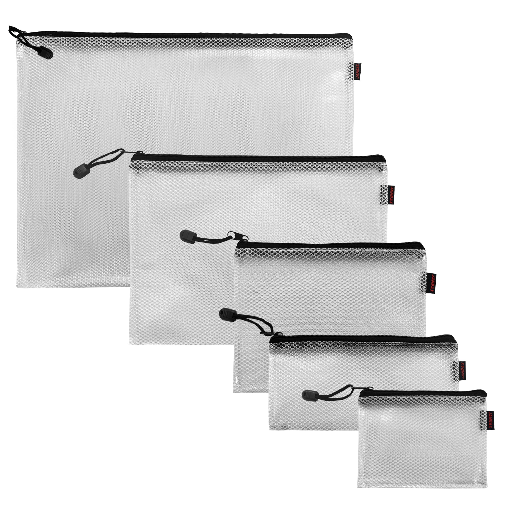 Premium A3 Black Zip Mesh Bag by Janrax – Choice Wholesale