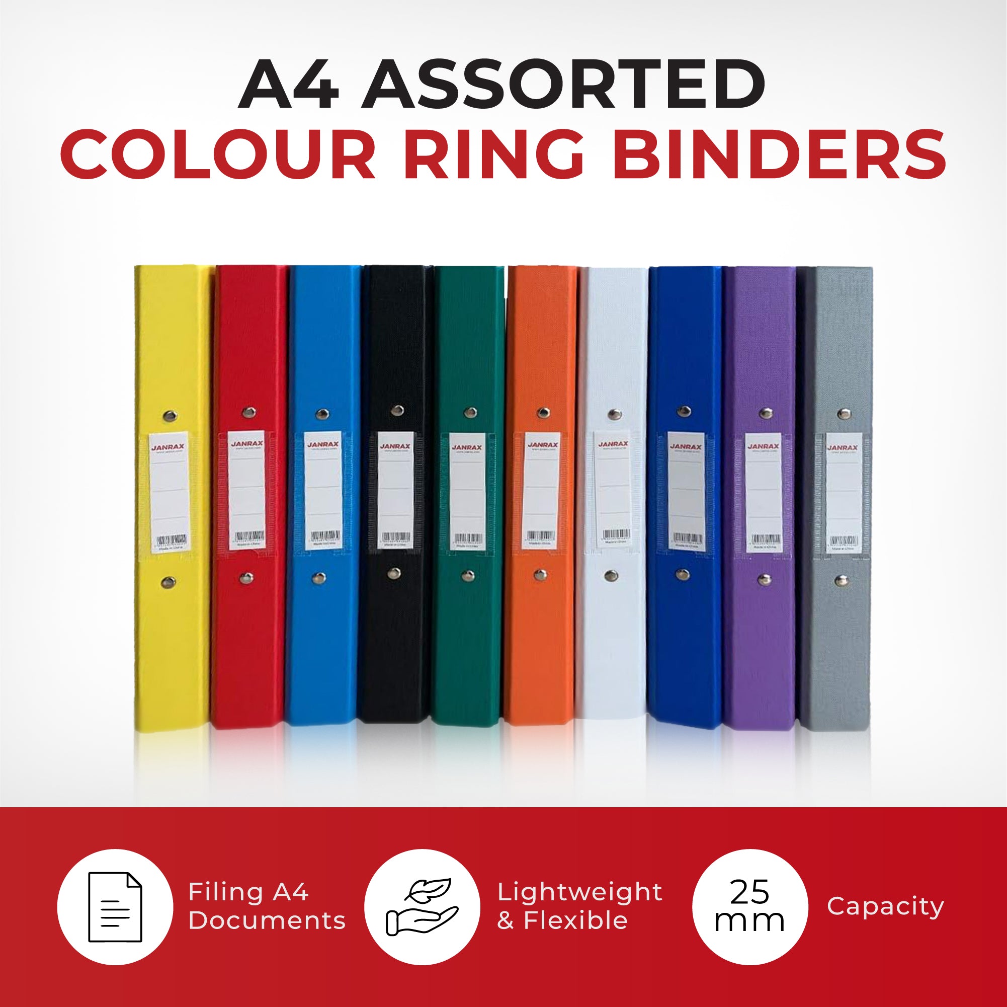 A4 Light Blue Paper Over Board Ring Binder by Janrax – Choice Wholesale