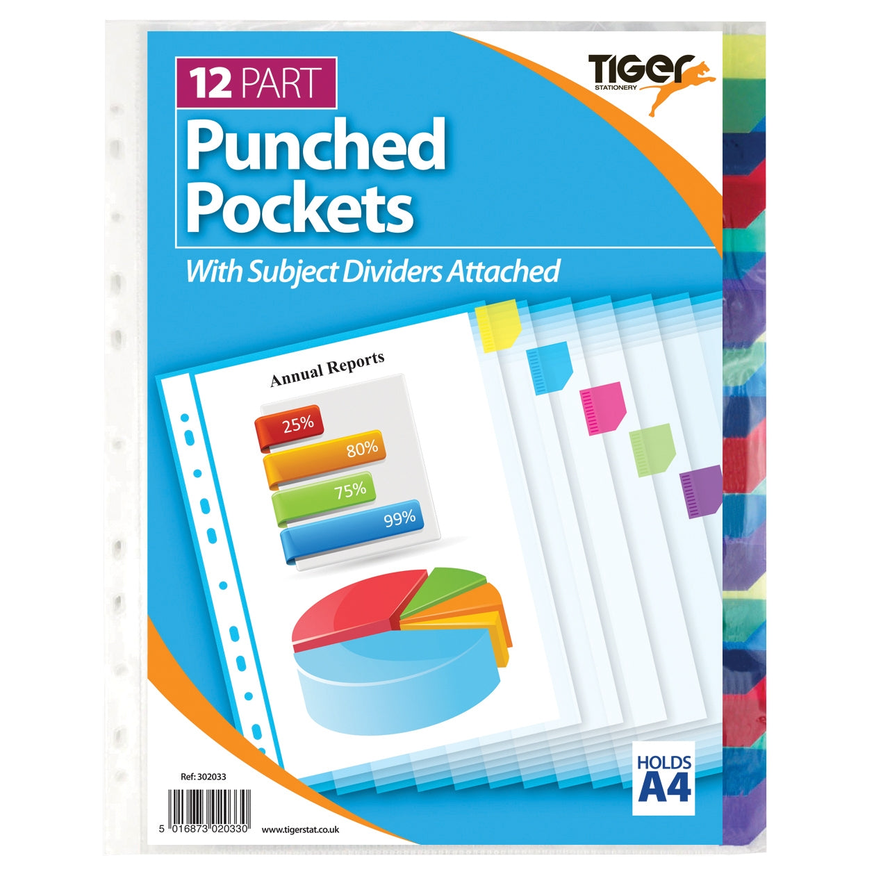 12 Part Punched Pockets with Subject Dividers Attached– Choice Wholesale