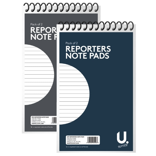 Pack of 3 5"x8" 40 Sheets Reporters Note Pads– Choice Wholesale
