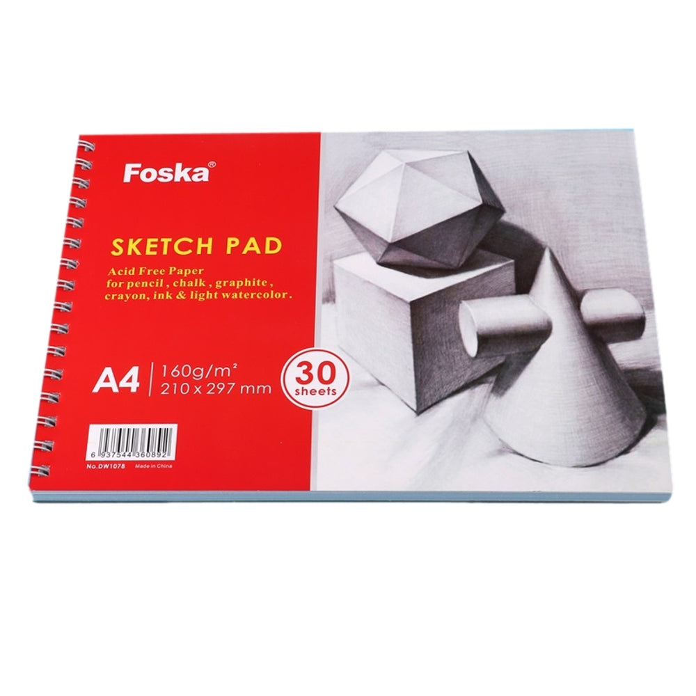 A4 Side Spiral Open Sketch Pad– Choice Wholesale