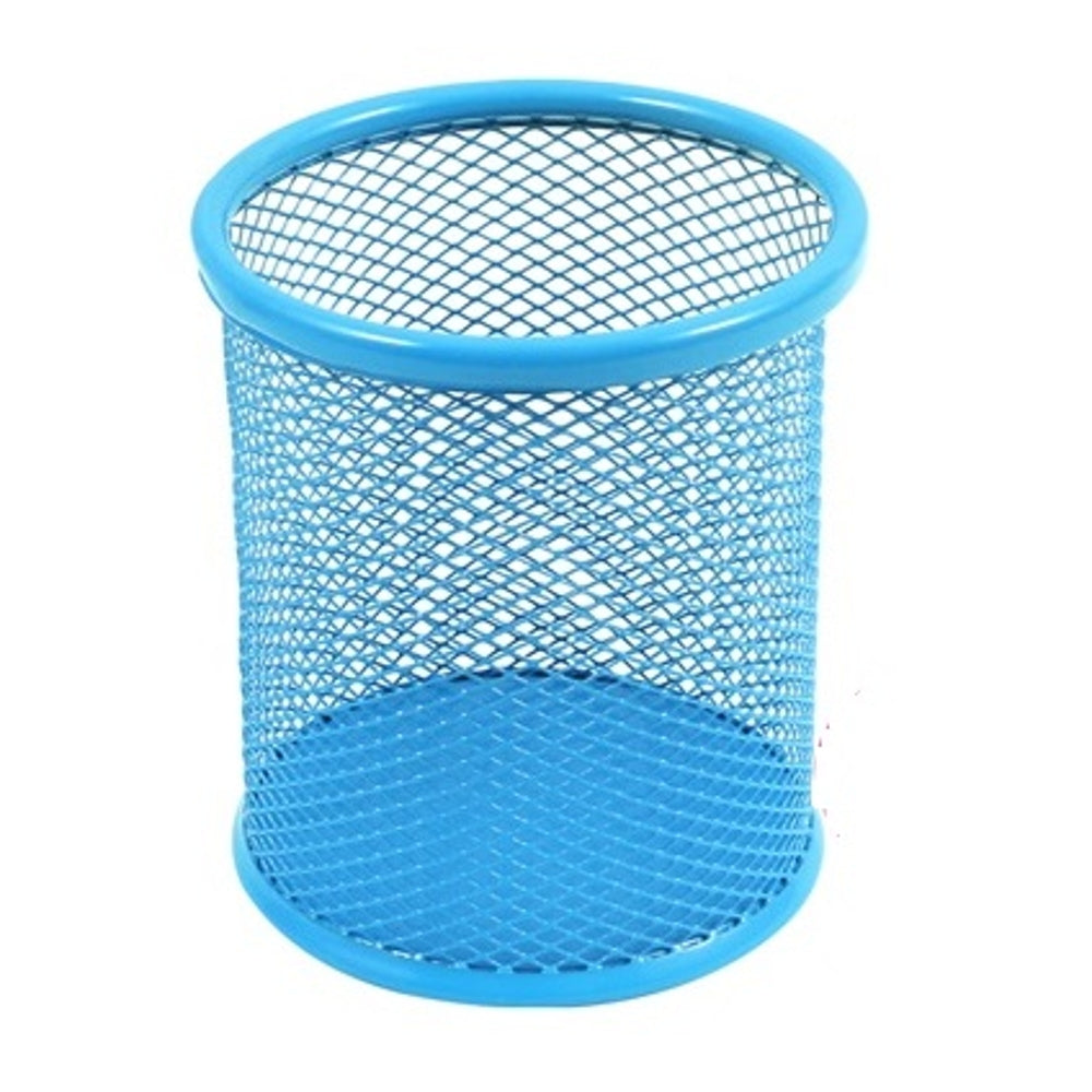 Blue Wire Mesh Metal Pen Cup– Choice Wholesale
