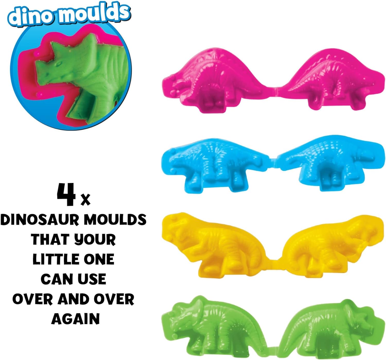Make Your Own Dino Would 16 Piece Dough Set – Choice Wholesale