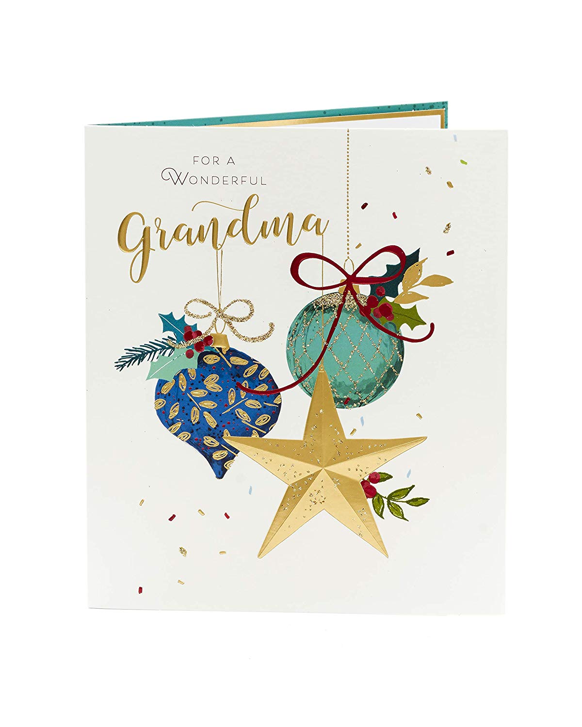 Grandma Christmas Card with Star and Bow – Choice Wholesale