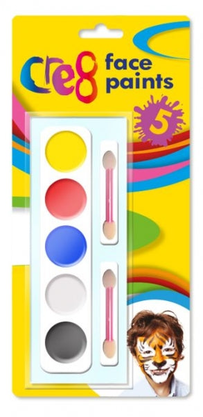 5 Assorted Colours Face Paints– Choice Wholesale