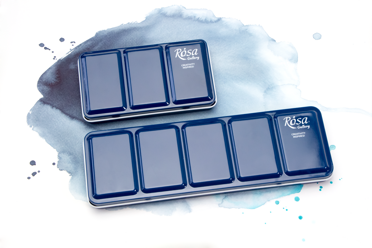Indigo Blue Empty Box of 21 Watercolor Pans by Rosa Gallery – Choice ...