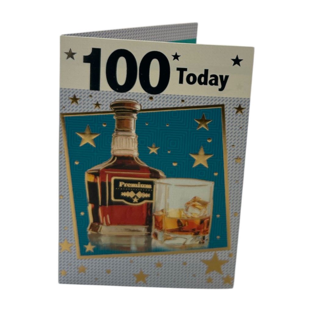Celebrating a Century in Style Age 100 Male Traditional Design Card ...