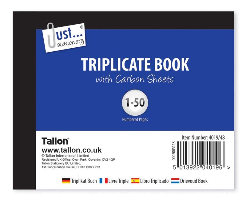 Triplicate Book Half Size – Choice Wholesale