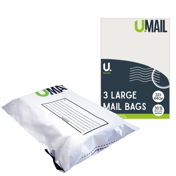 Pack of 3 Large 32x44cm Mail Bags– Choice Wholesale