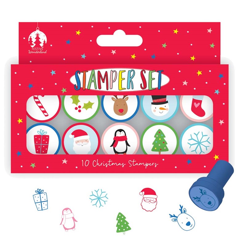 Set of 10 Christmas Activity Stampers– Choice Wholesale