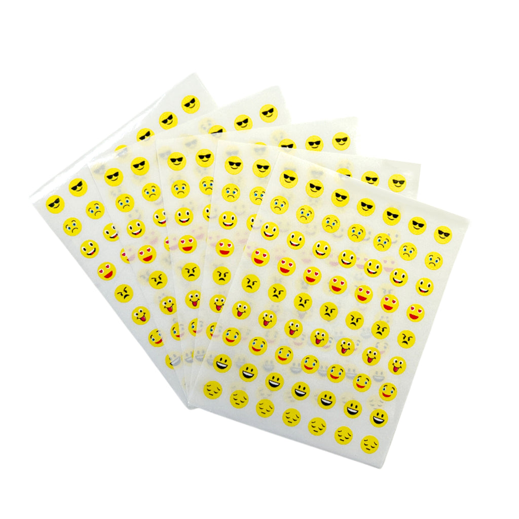 Pack of 315 Smile Face 8mm Self Adhesive Labels– Choice Wholesale