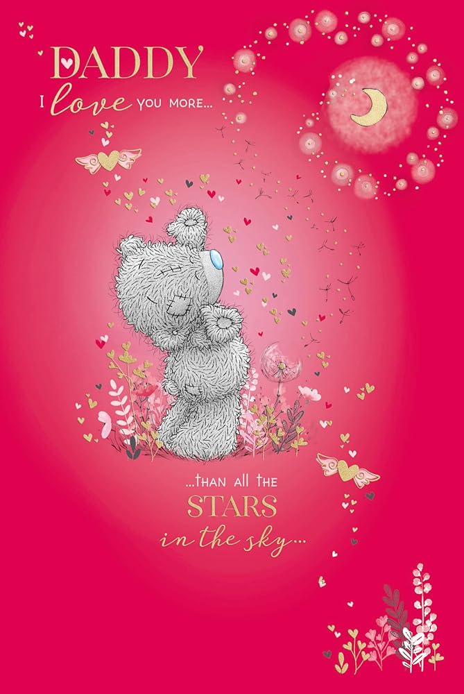 Bear Looking Up At The Moon Daddy Valentine's Day Card– Choice Wholesale