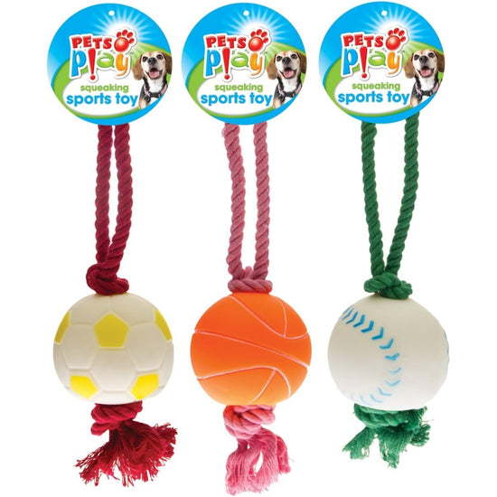 Pets at Play Baseball Squeaking Sports Toy– Choice Wholesale
