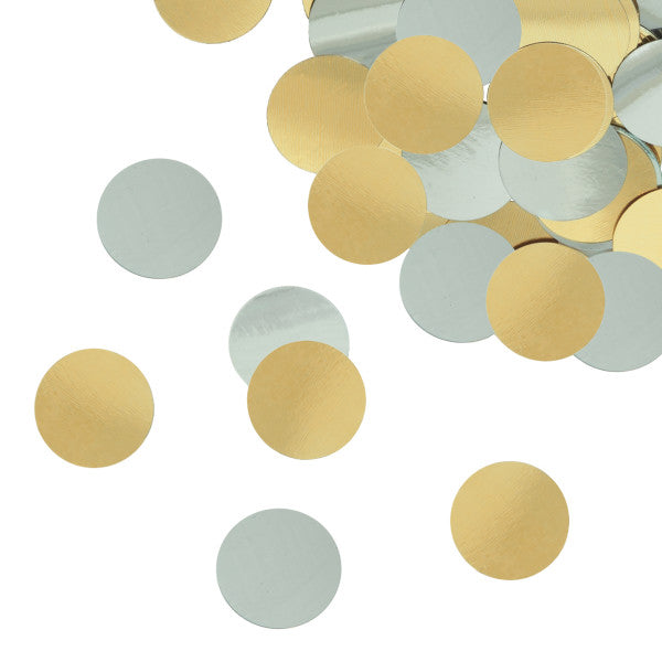 Foil Silver and Gold Confetti, 2oz– Choice Wholesale