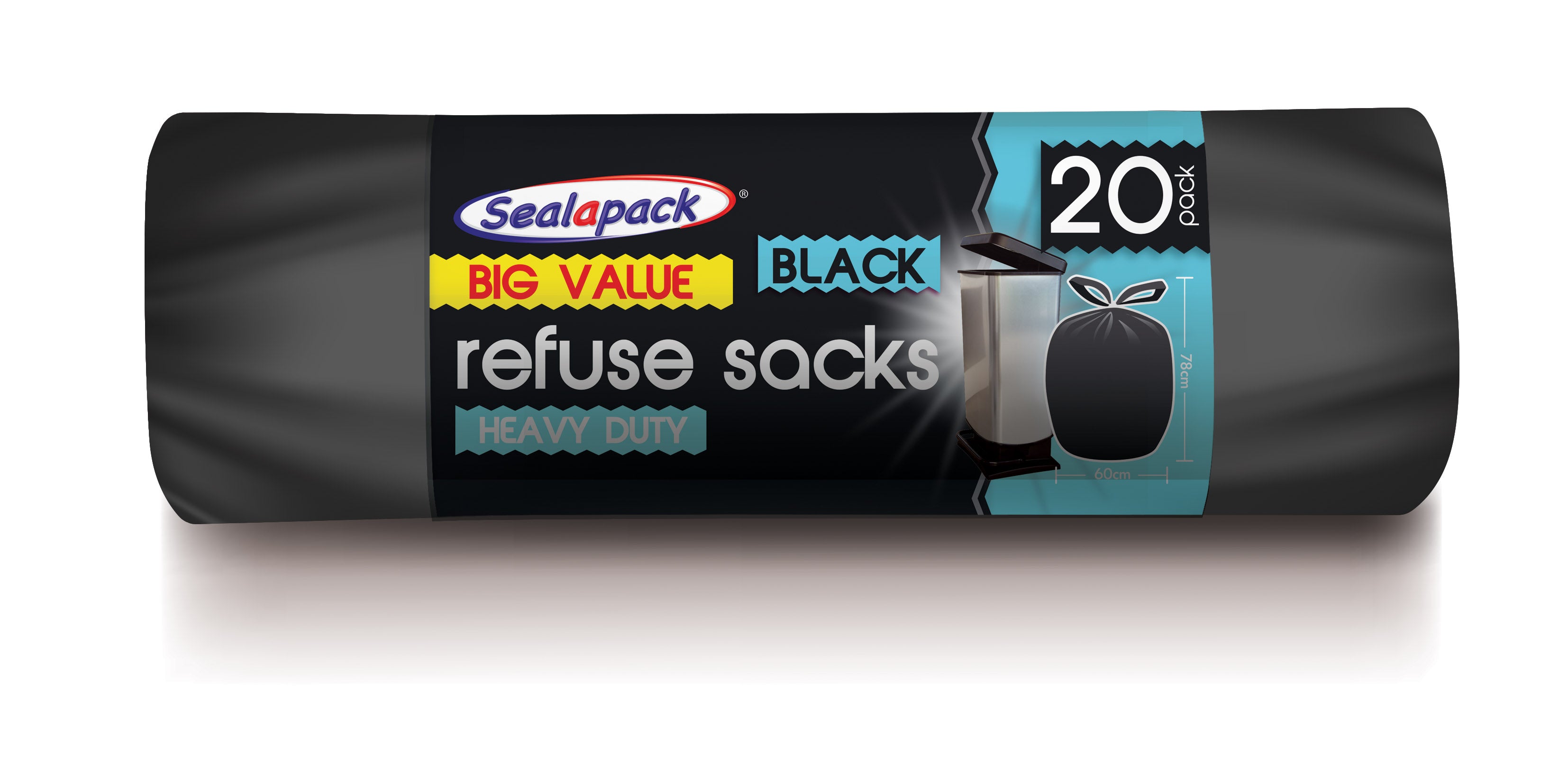 Pack of 20 Big Value Black Refuse Sacks– Choice Wholesale