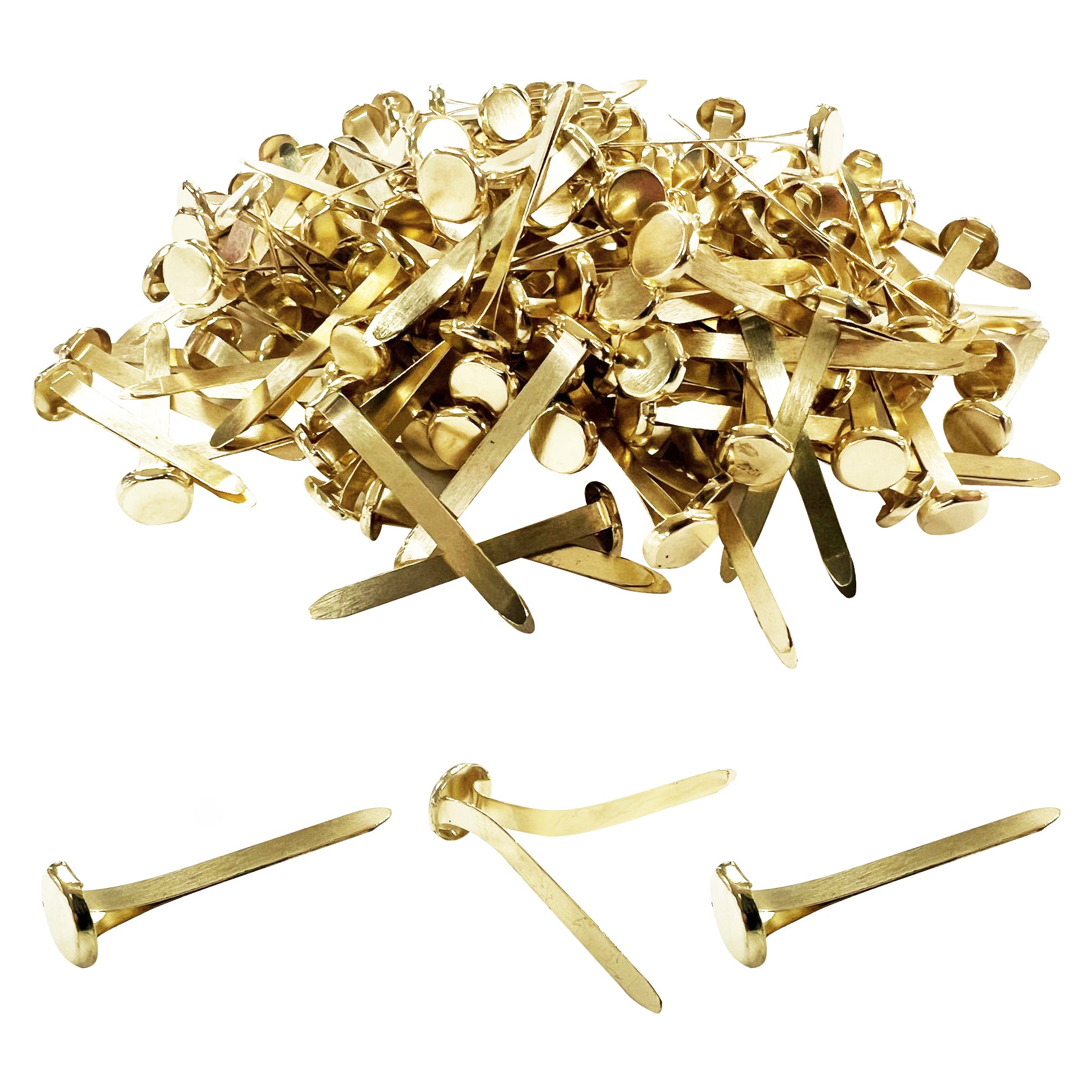 Pack of 200 30mm Brass Paper Fasteners– Choice Wholesale