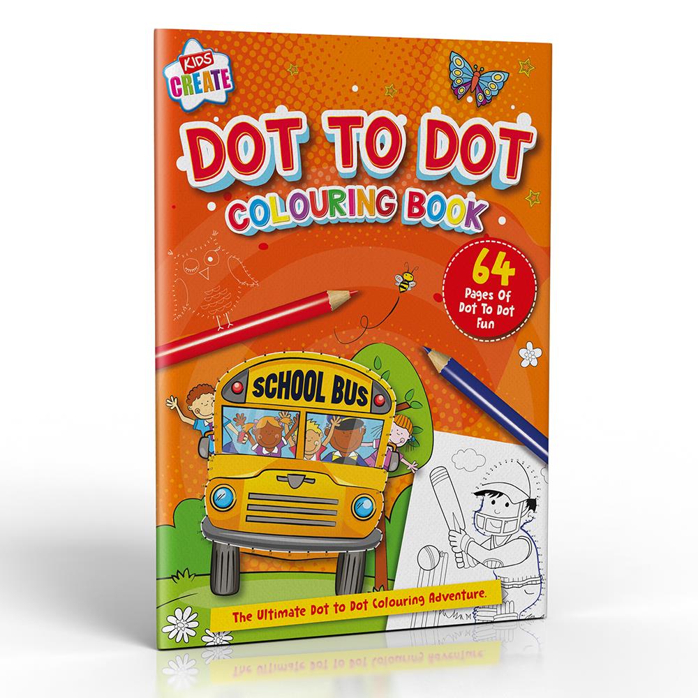 Kids Create Dot to Dot Colouring Book– Choice Wholesale