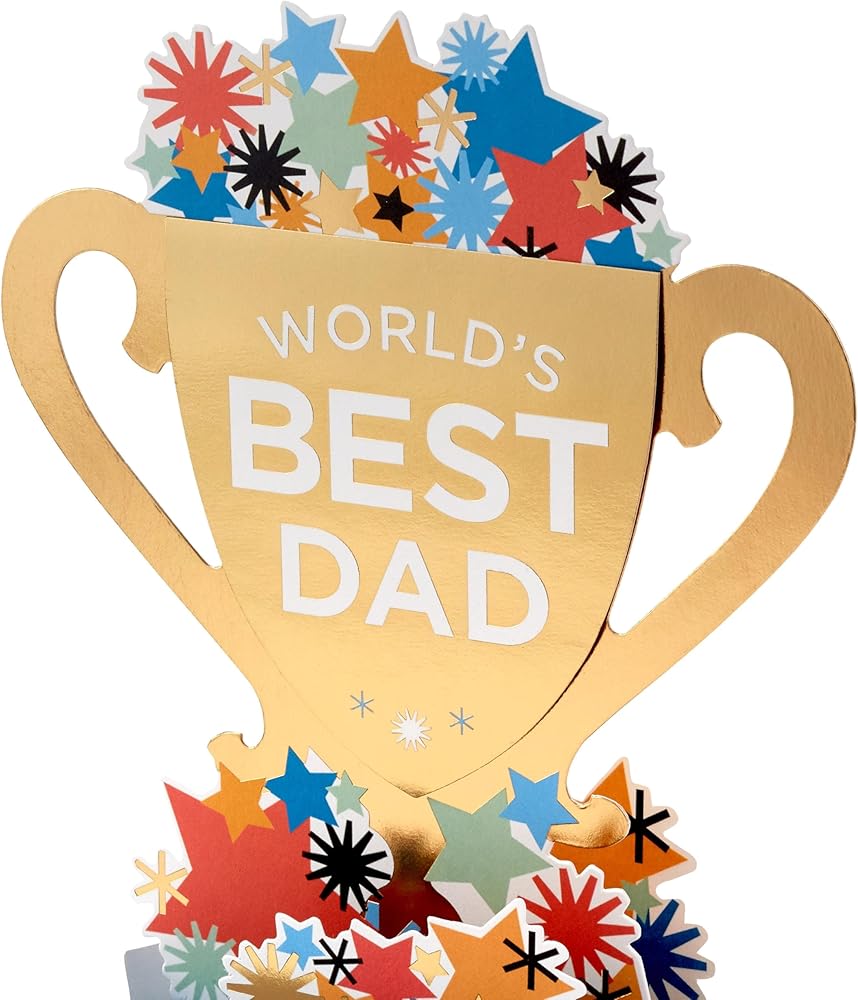 3D Pop Up 'Best Dad' Trophy Father's Day Card– Choice Wholesale