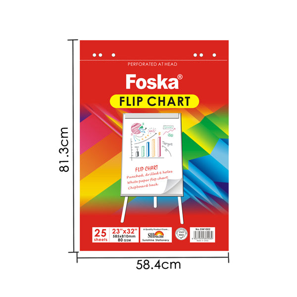25 Sheets Flip Chart Paper Pad 23" x 32" – Choice Wholesale