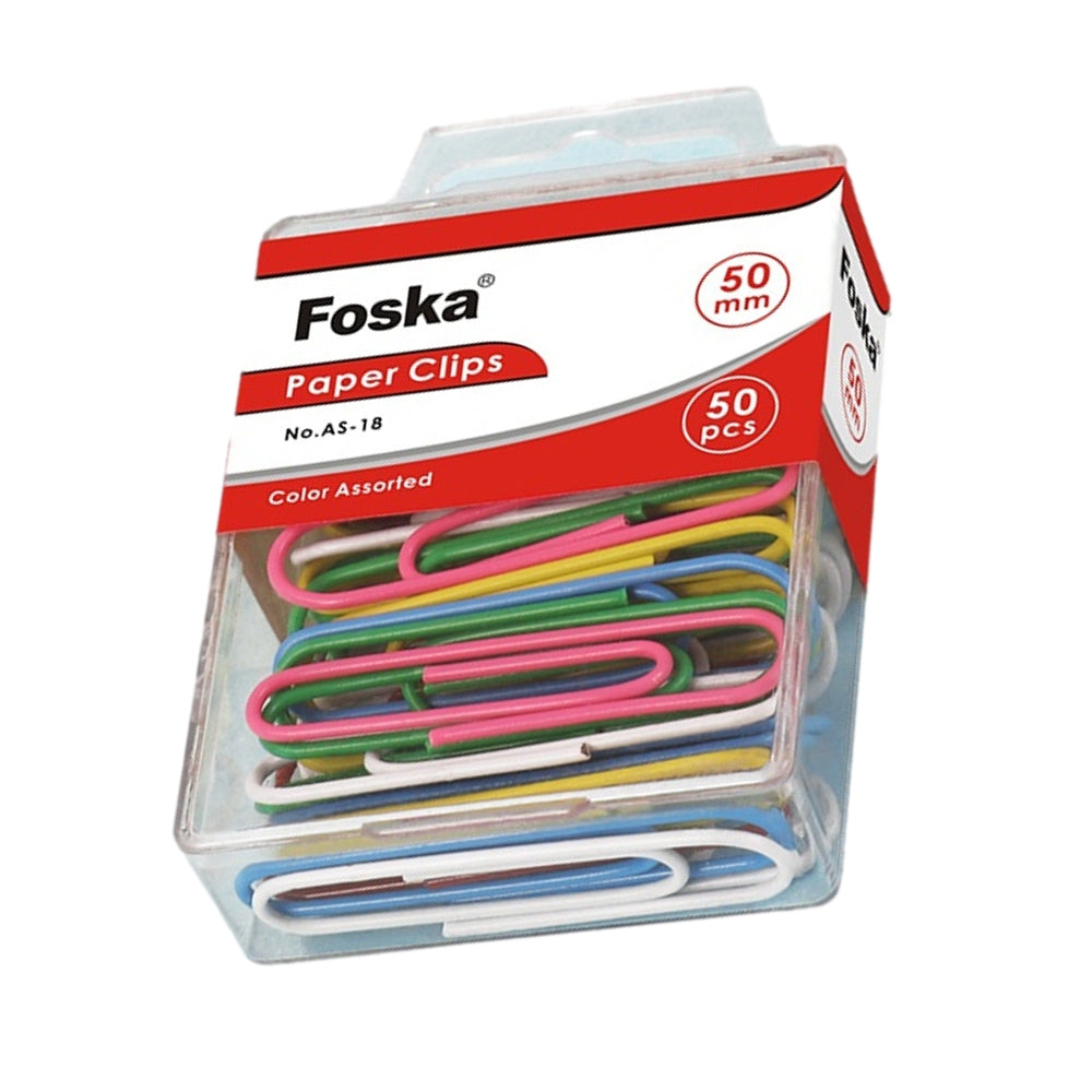 Pack of 100 Assorted Coloured Paper Clips 33mm– Choice Wholesale
