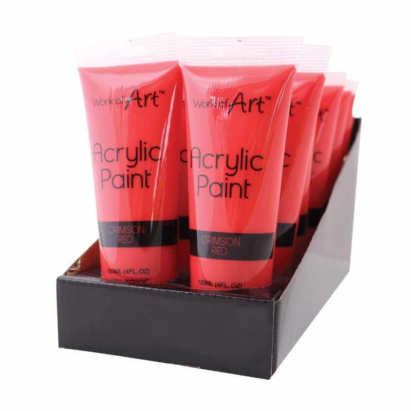 Crimson Red Acrylic Paint 120ml – Choice Wholesale
