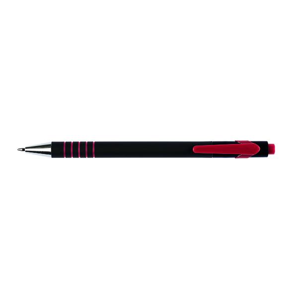 Pack of 12 Q-Connect Lamda Ballpoint Medium Red Pens– Choice Wholesale