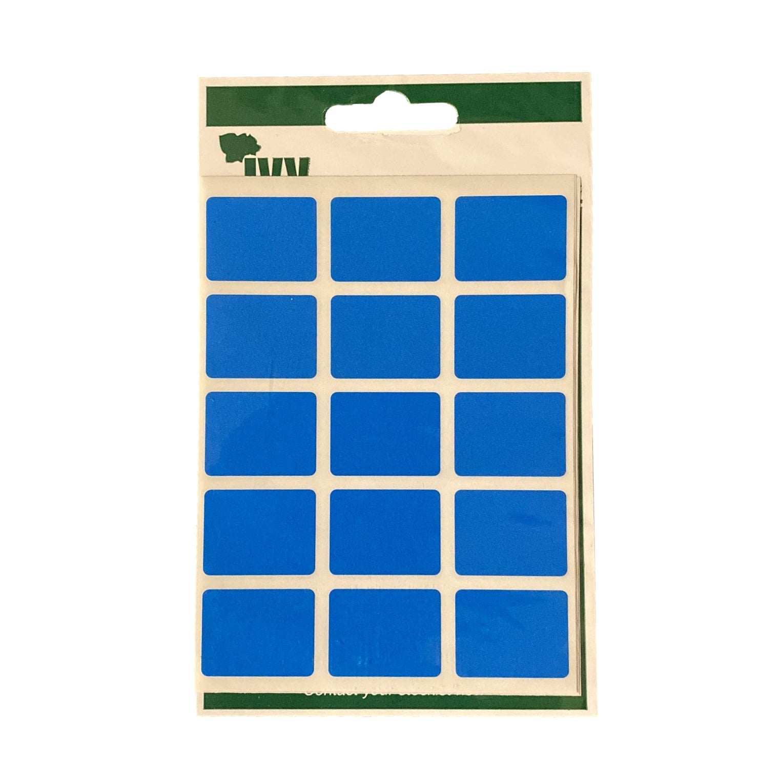 Pack of 60 Blue 19 x 25mm Rectangular Labels – Choice Wholesale