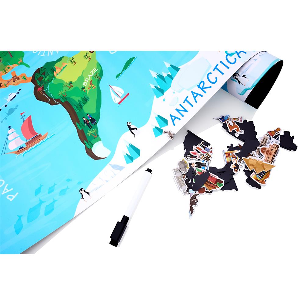 Magnetic World Map Wall Sticker by Ormond – Choice Wholesale