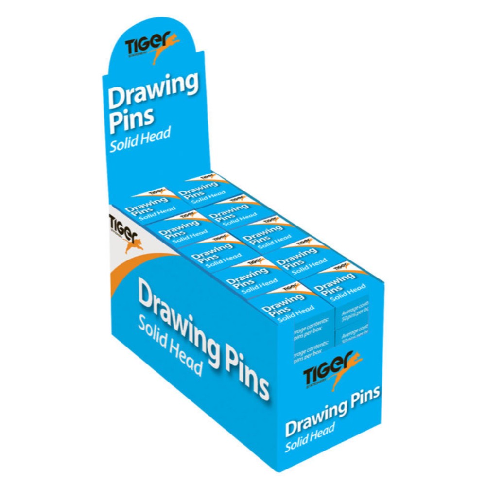 50 Boxes of 50 Pack Brass Drawing Pins– Choice Wholesale