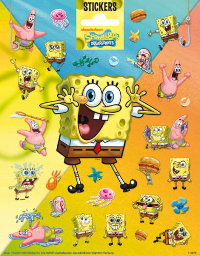 SpongeBob SquarePants and Friends Sticker Sheet– Choice Wholesale