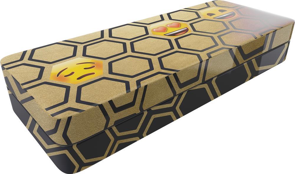 Emoji Black Metallic Tin Pencil Case – Choice Wholesale