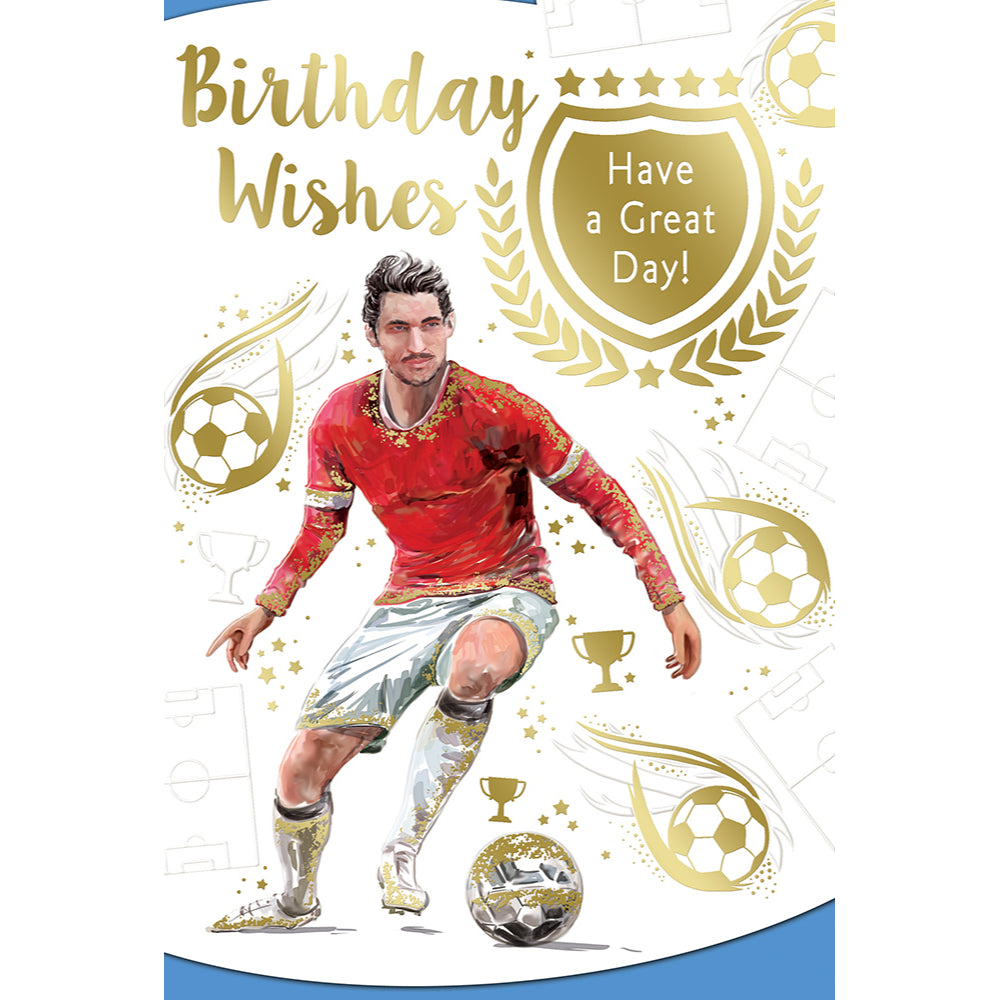 Birthday Wishes Have a Great Day Open Male Birthday Football Player De ...