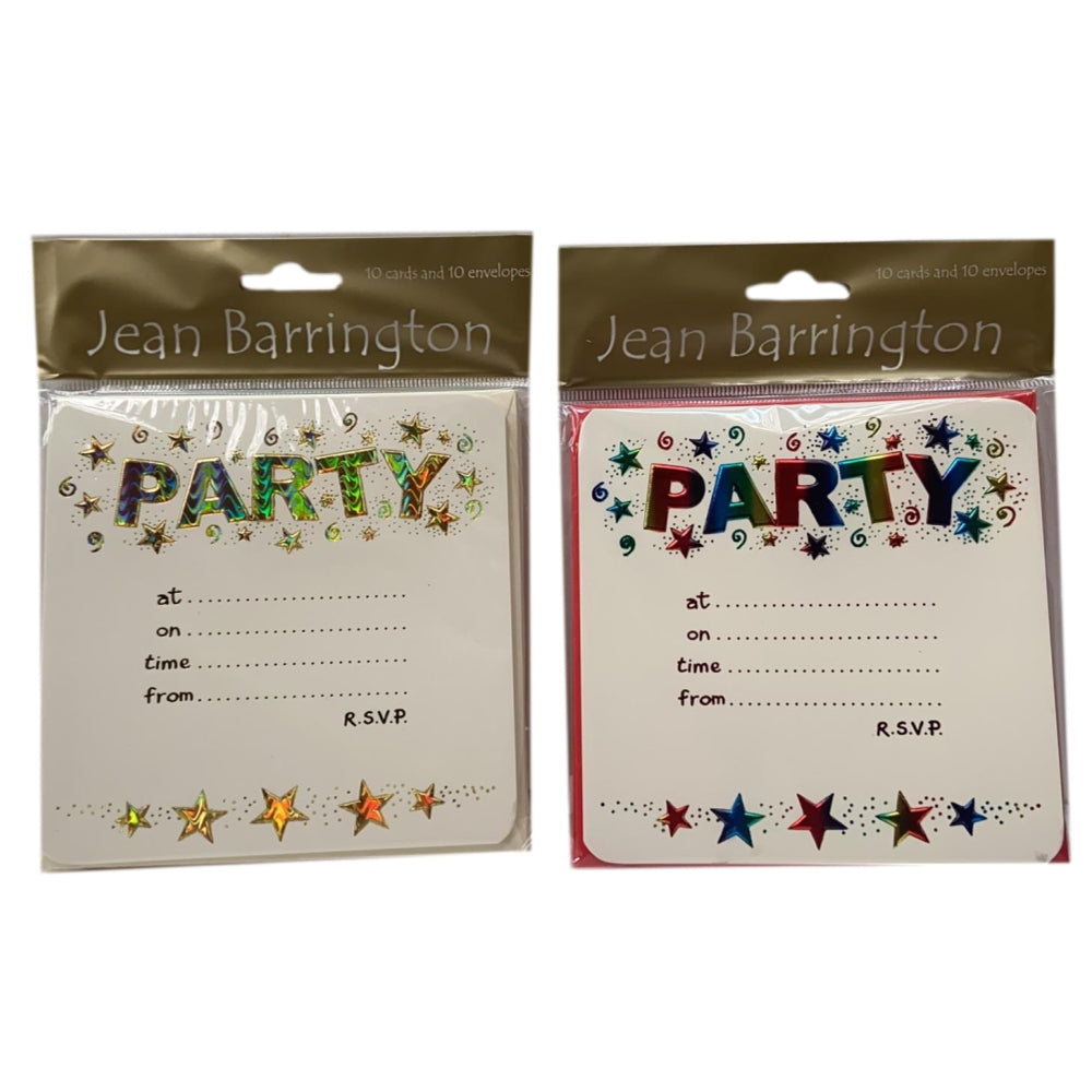 Pack of 10 Party Invitations – Choice Wholesale