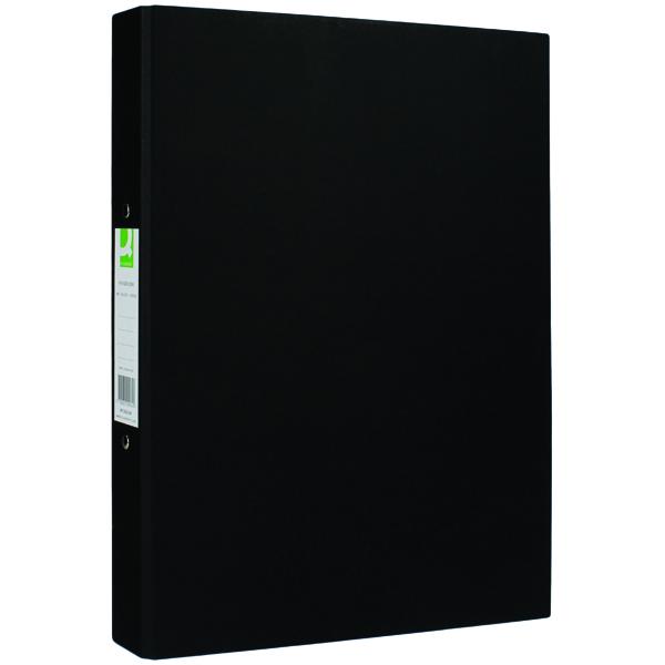 Pack of 10 A4 Black 2 Ring 25mm Paper Over Board Black Ring Binders ...