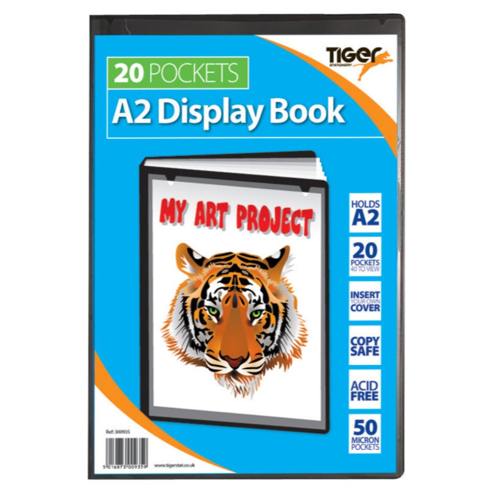 Tiger A2 20 Pocket Presentation Display Book– Choice Wholesale