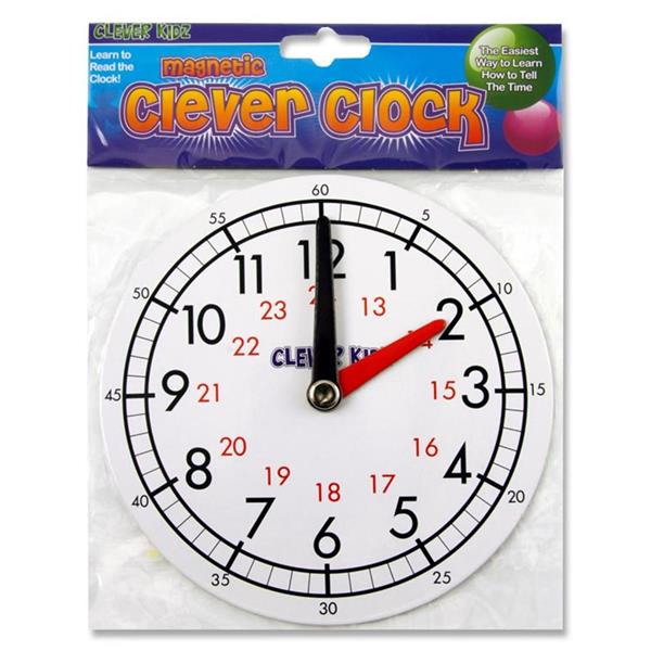 15cm Magnetic Clever Clock by Clever Kidz– Choice Wholesale