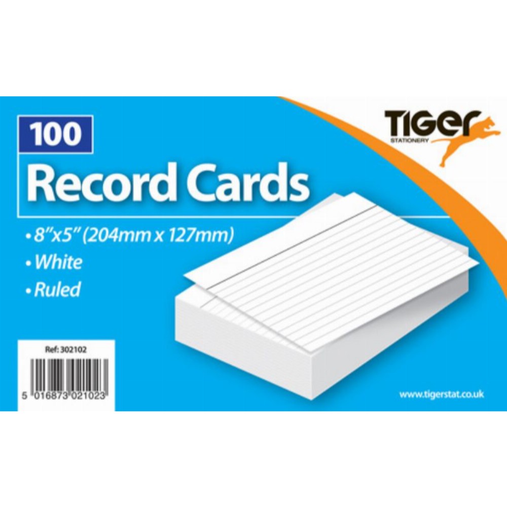 8"X5" Record Cards Ruled 100 Sheets– Choice Wholesale
