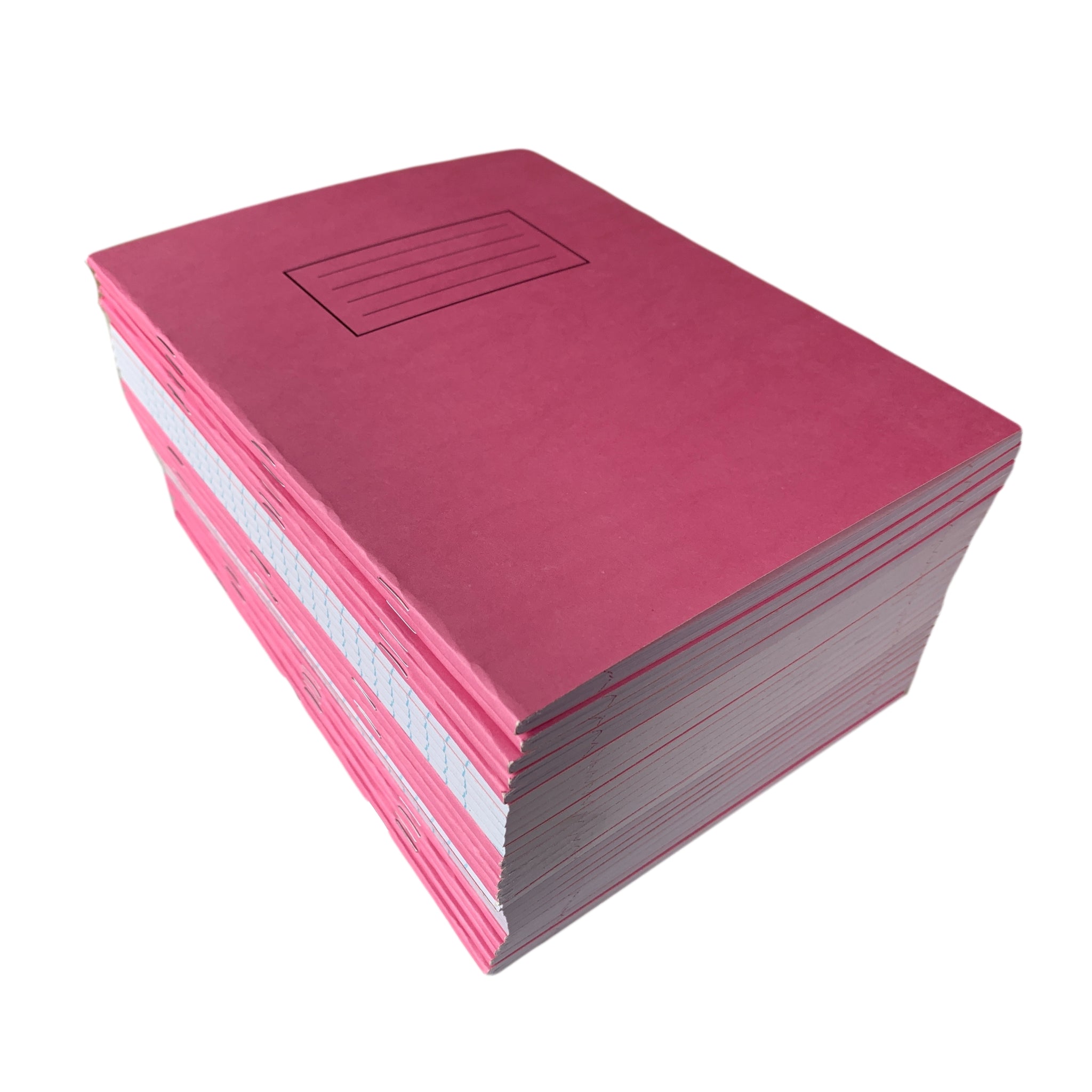 Pack of 50 Janrax 9x7" Pink 80 Pages Feint and Ruled Exercise Books ...