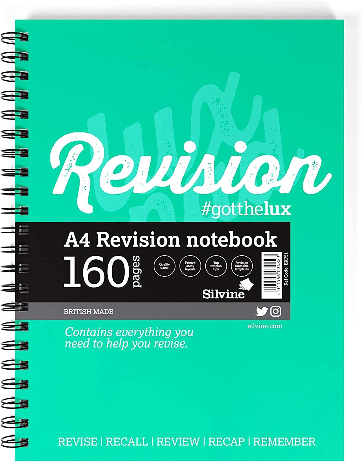 A4 160 Pages Wirebound Revision Notebook– Choice Wholesale