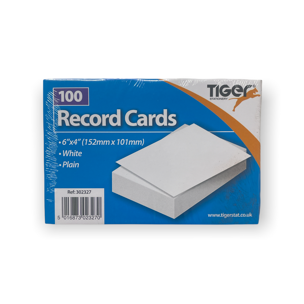 Pack of 100 6" x 4" Plain Record Cards– Choice Wholesale
