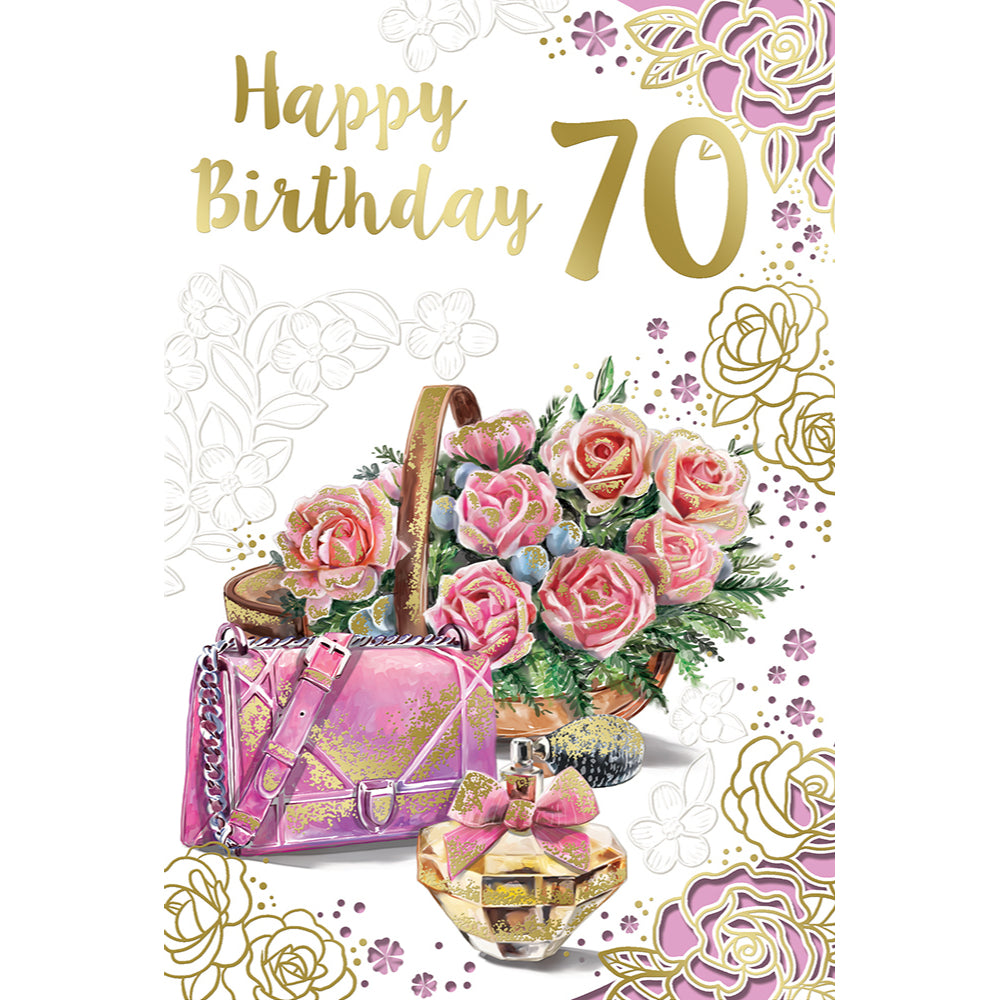 70th Birthday Birthday Greeting For Woman Woman 70 And Fabulous Happy